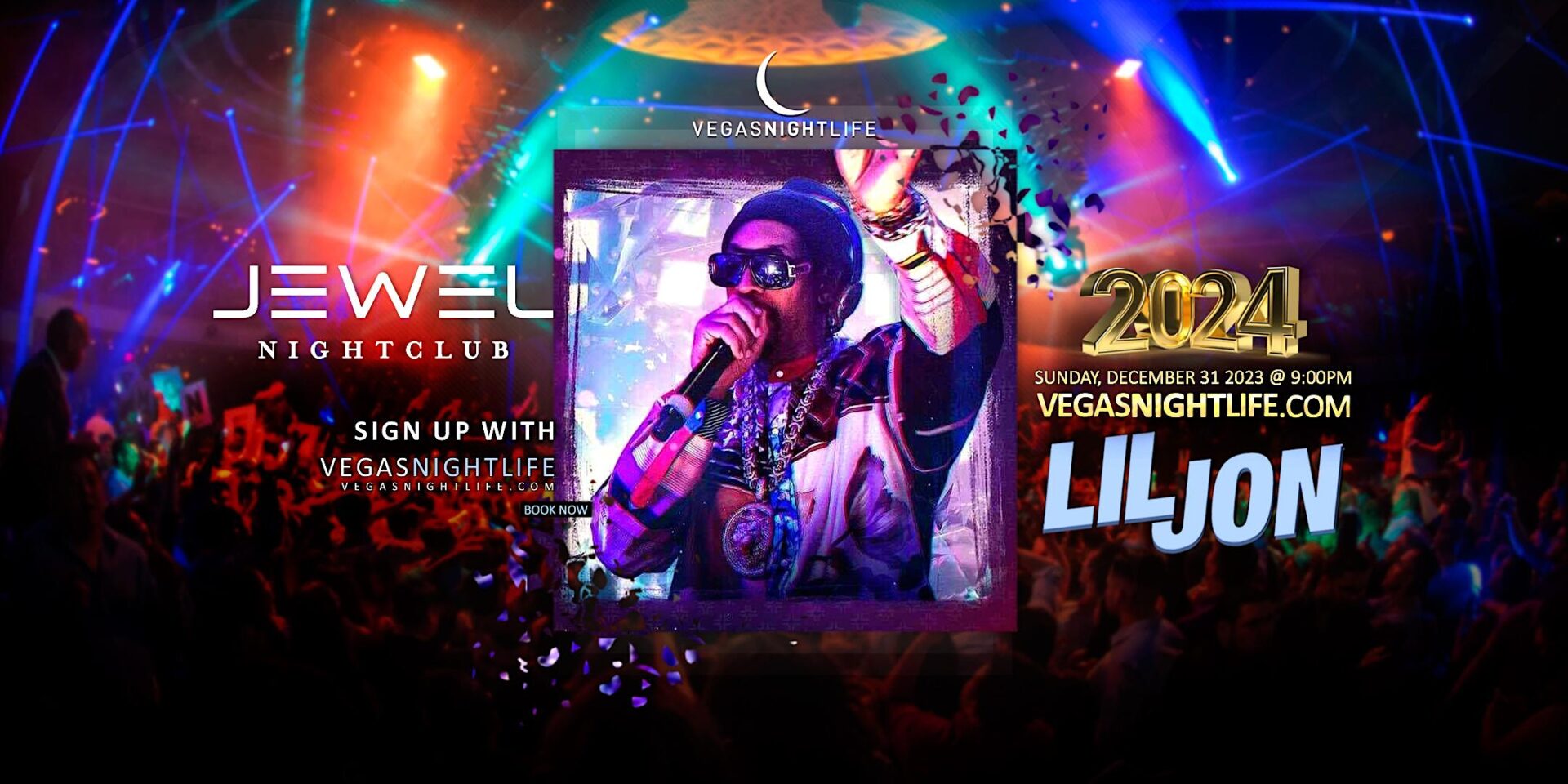 Jewel Aria Las Vegas New Year’s Eve Party 2024 w/ Lil Jon – Pier Pressure