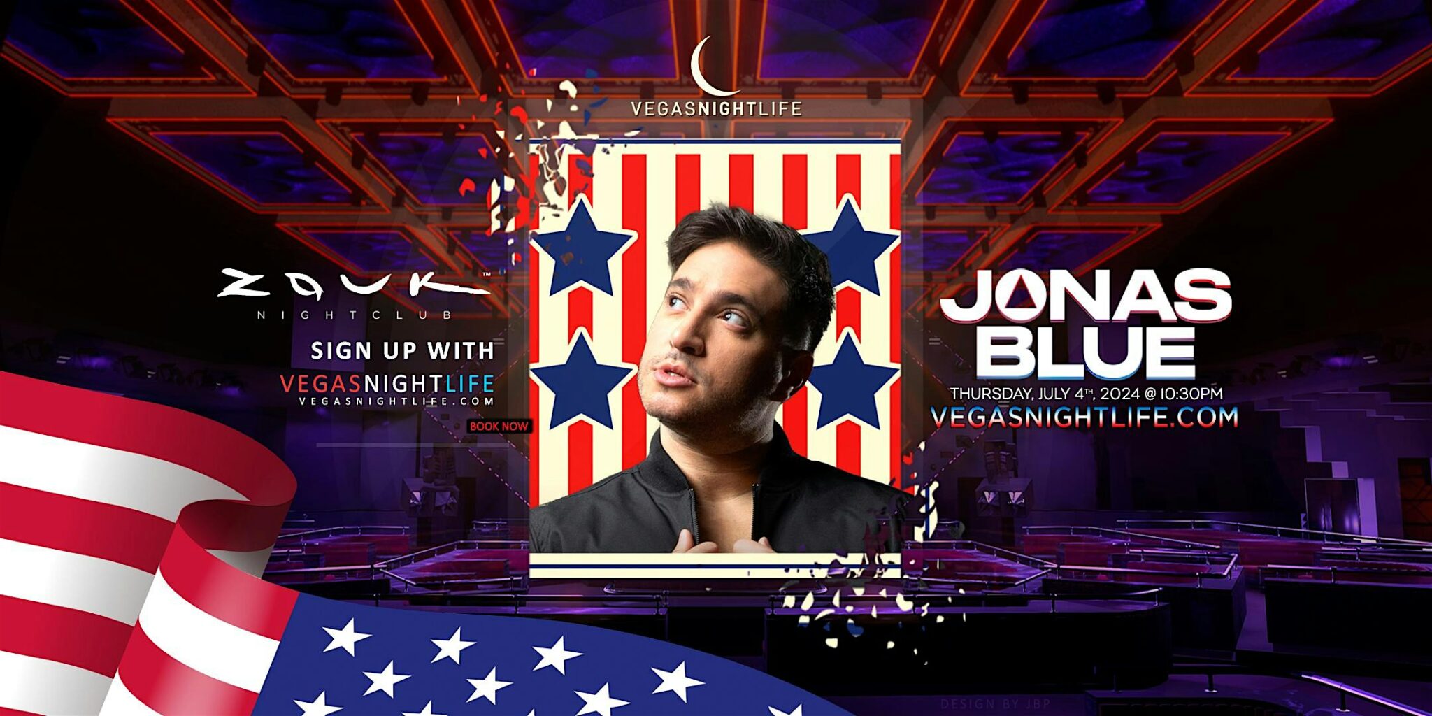 Jonas Blue | July 4th Party | Zouk Nightclub Las Vegas – Pier Pressure