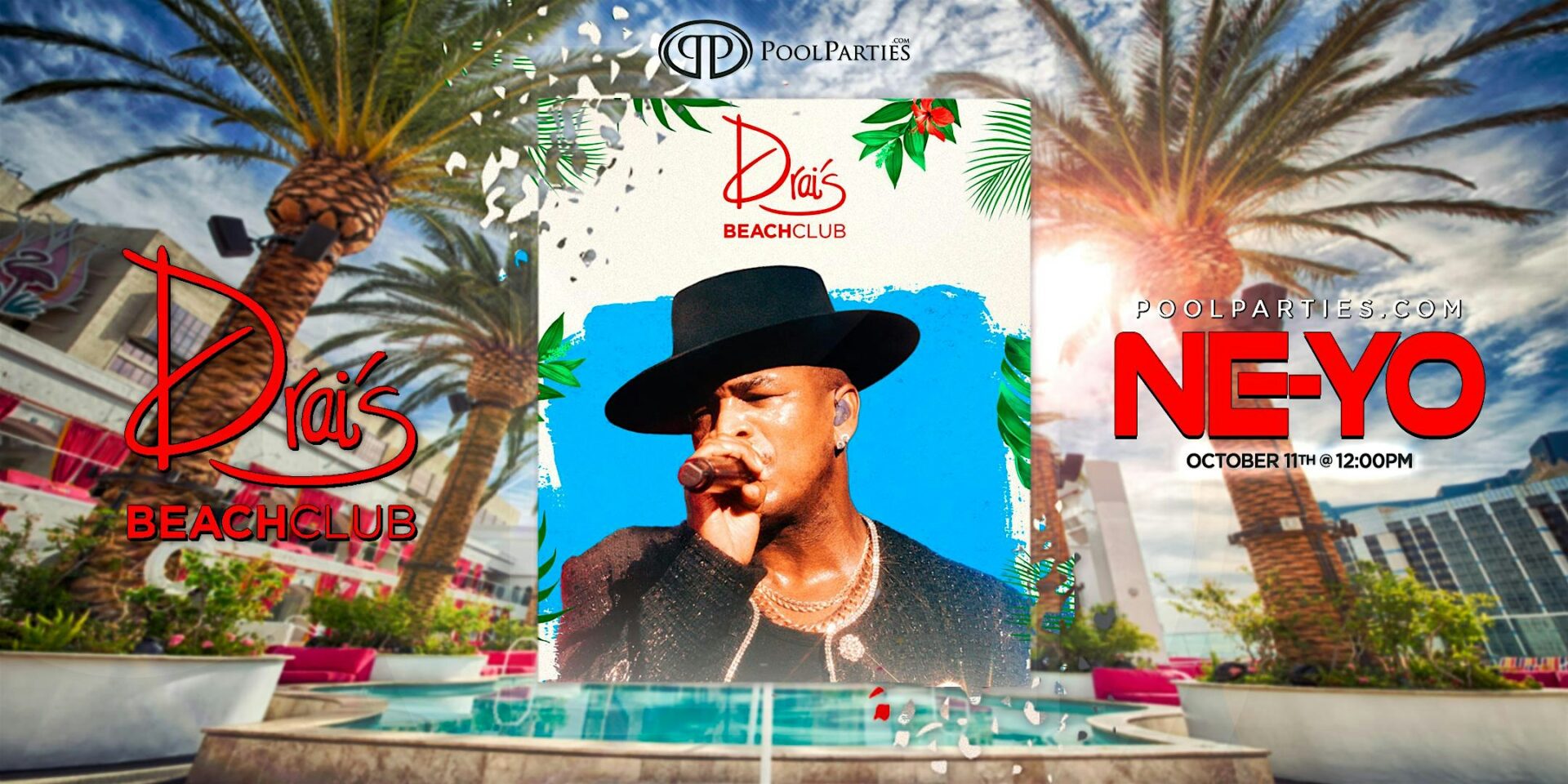 Ne-Yo | Vegas Pool Party Saturday | Drai’s Beachclub – Pier Pressure
