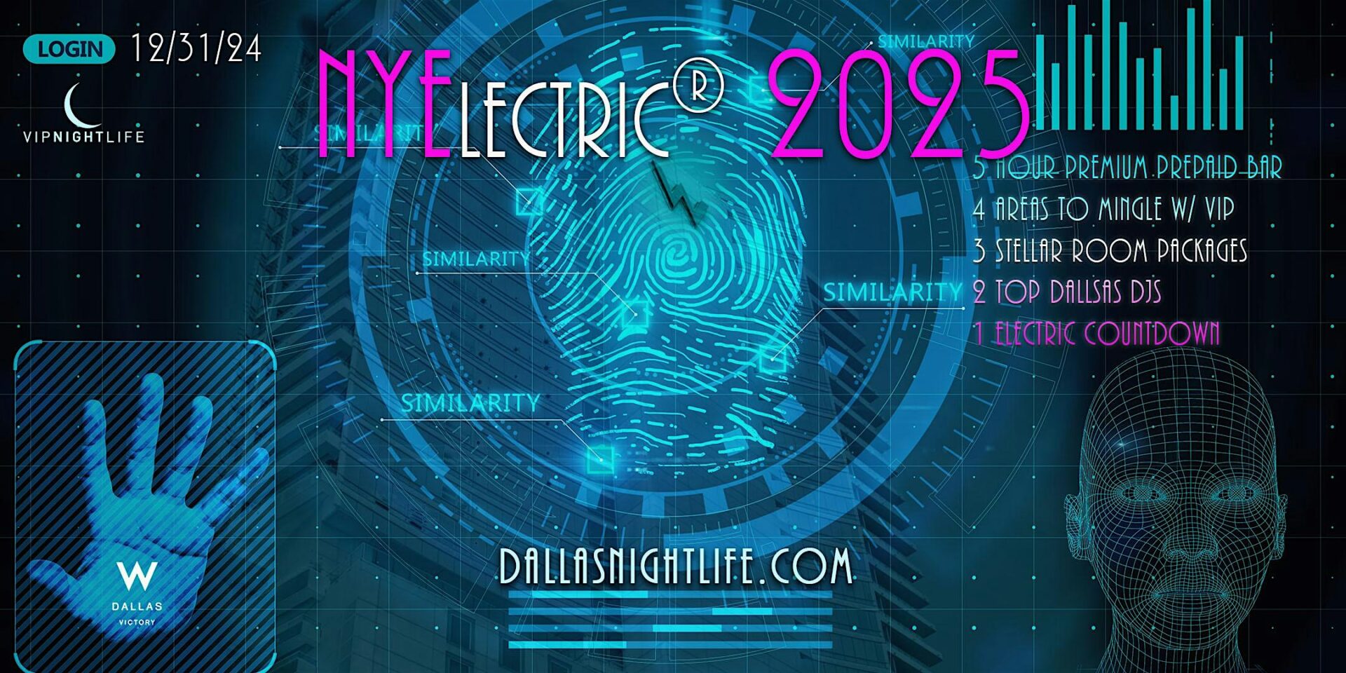 NYElectric W Dallas Rooftop New Years Eve Party 2025 – Pier Pressure