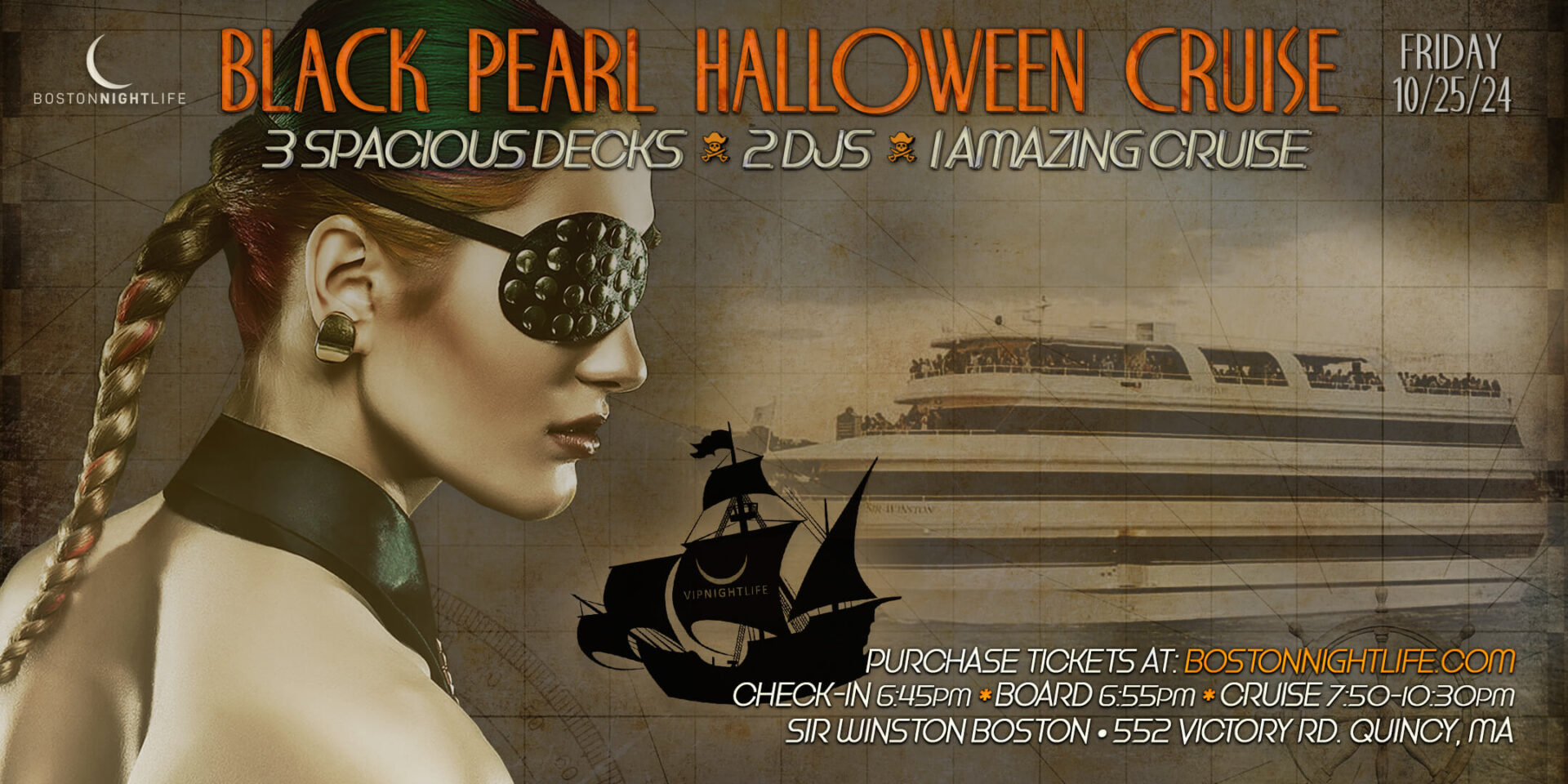 Boston Halloween | Black Pearl Yacht Party Cruise – Pier Pressure