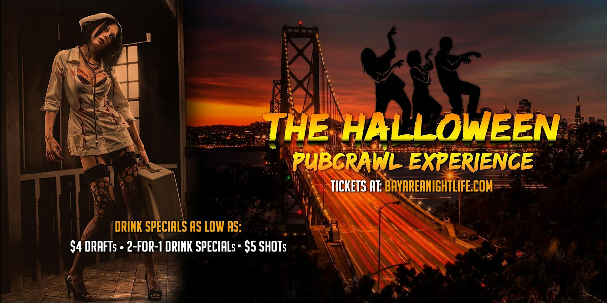 San Francisco Halloween Party Pub Crawl – Halloween Night – Pier Pressure
