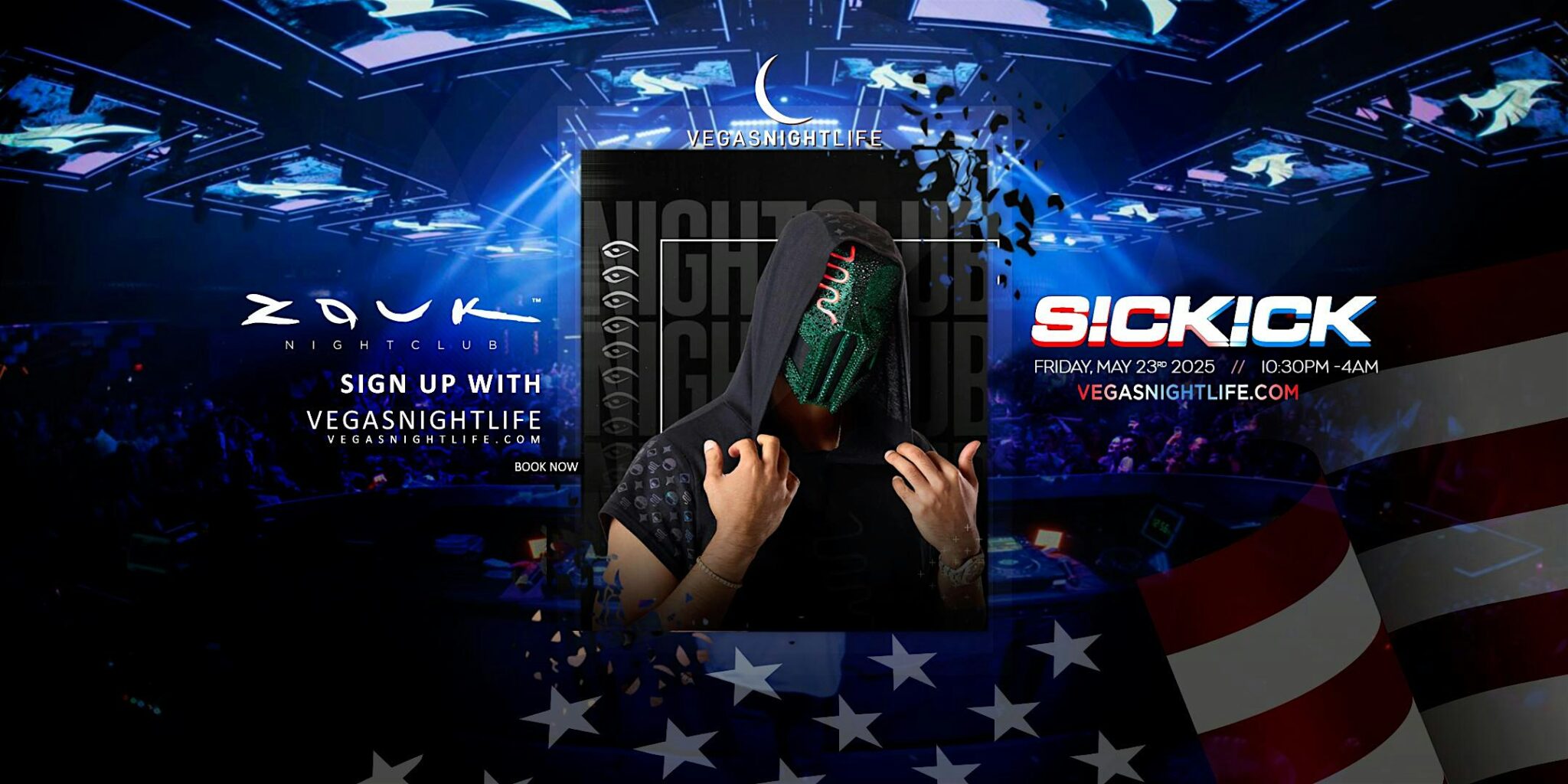 Sickick | Memorial Day Friday Party Vegas | Zouk Nightclub – Pier Pressure