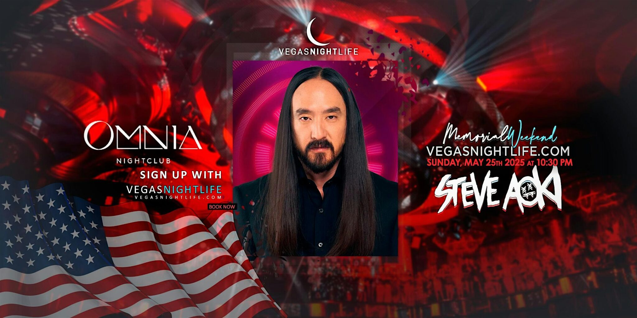 Steve Aoki | Memorial Day Weekend Party | OMNIA Las Vegas – Pier Pressure