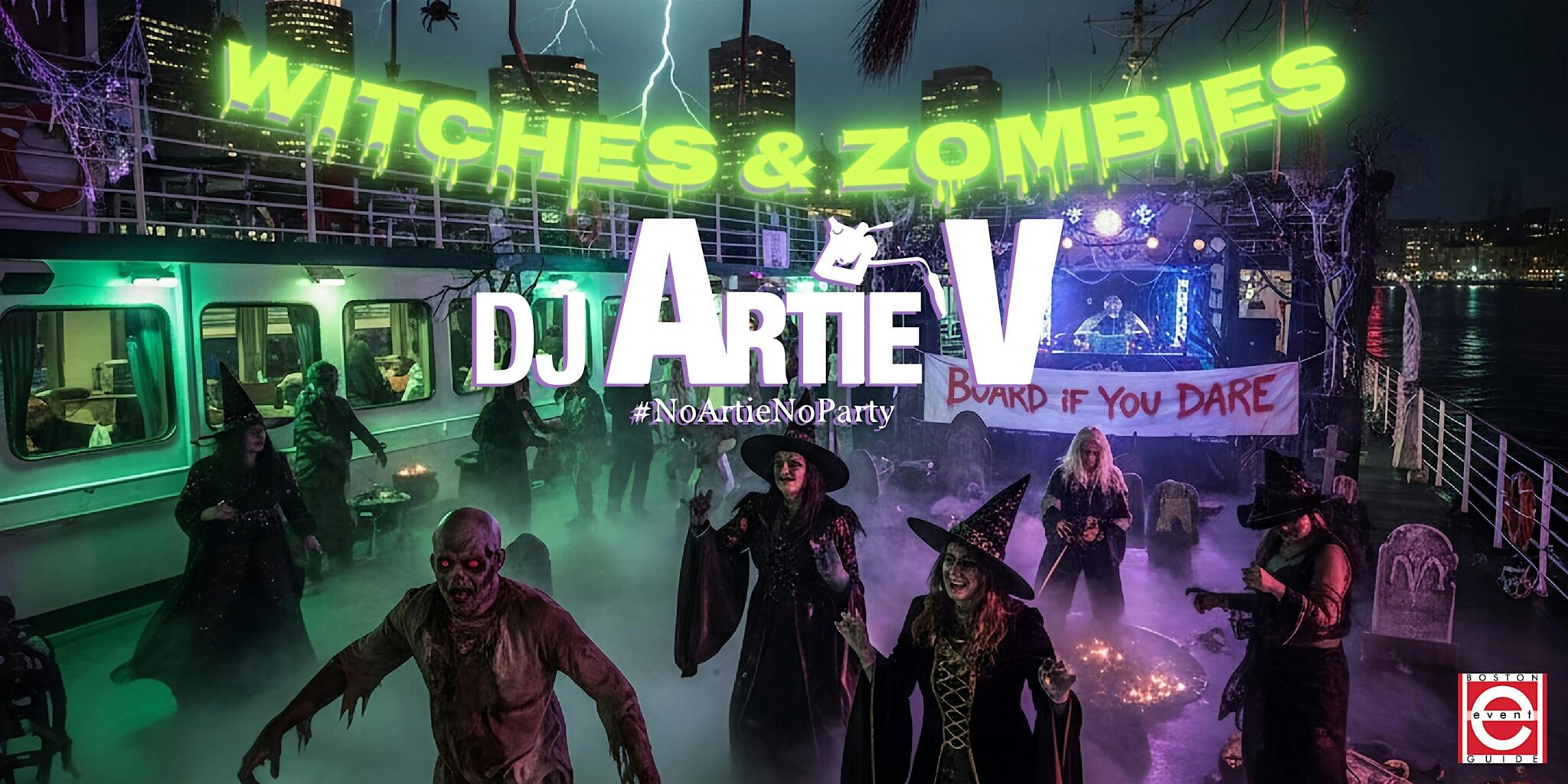 Witches & Zombies Boston Halloween Party Cruise – Pier Pressure